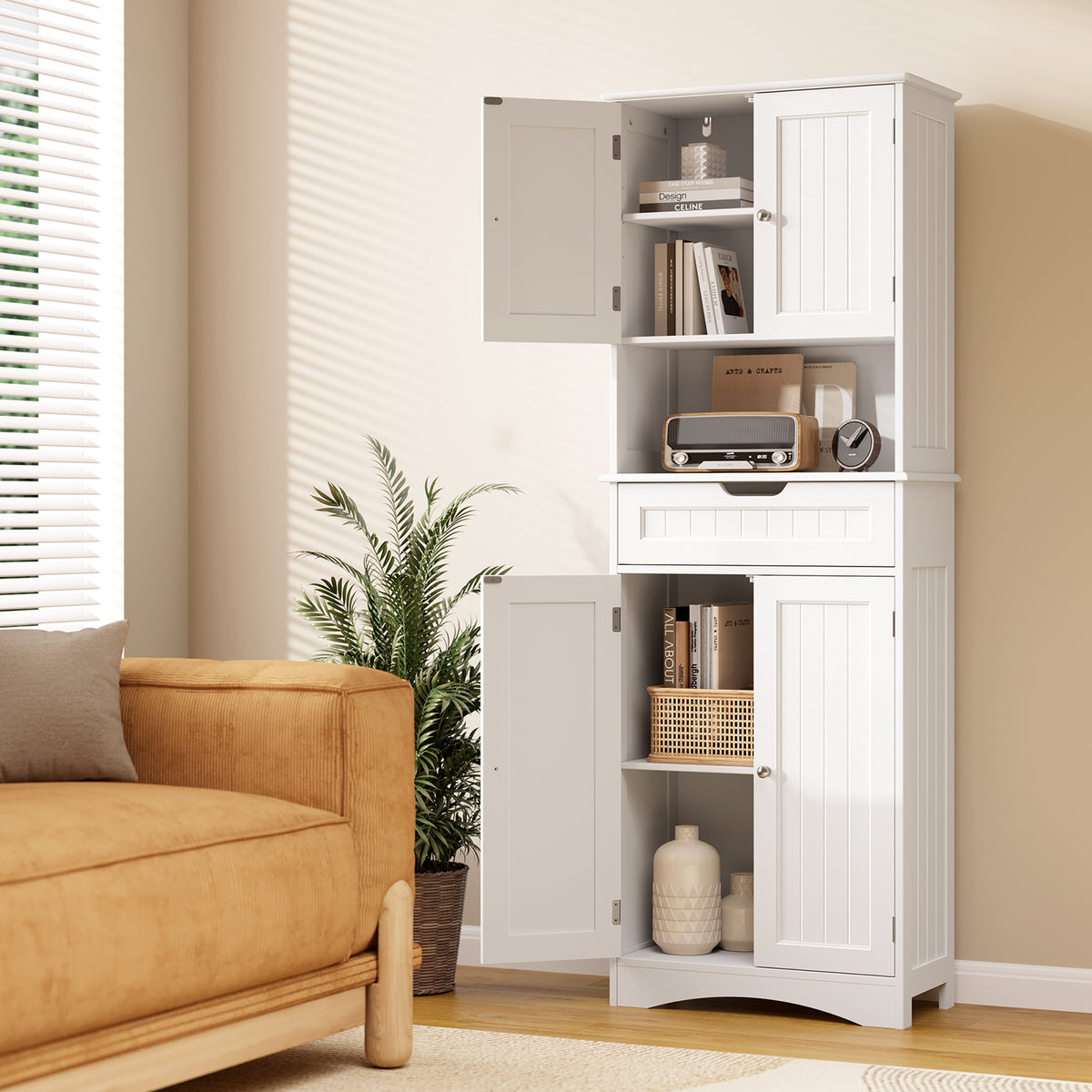 Victure AP14 Storage Cabinet with Doors and Shelves – Victure US